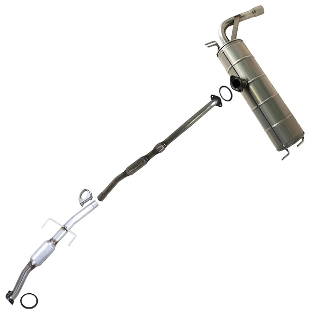 2004-2005 Toyota RAV4 2.4L Catalytic, Resonator and Muffler Exhaust Sy ...