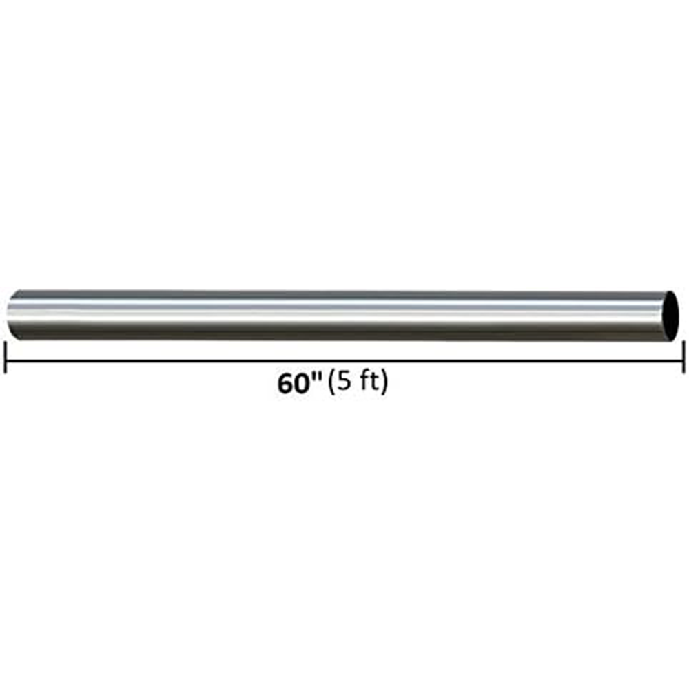 Stainless Steel Universal Straight Exhaust Pipe (5 FT) Long | 3" OD ...